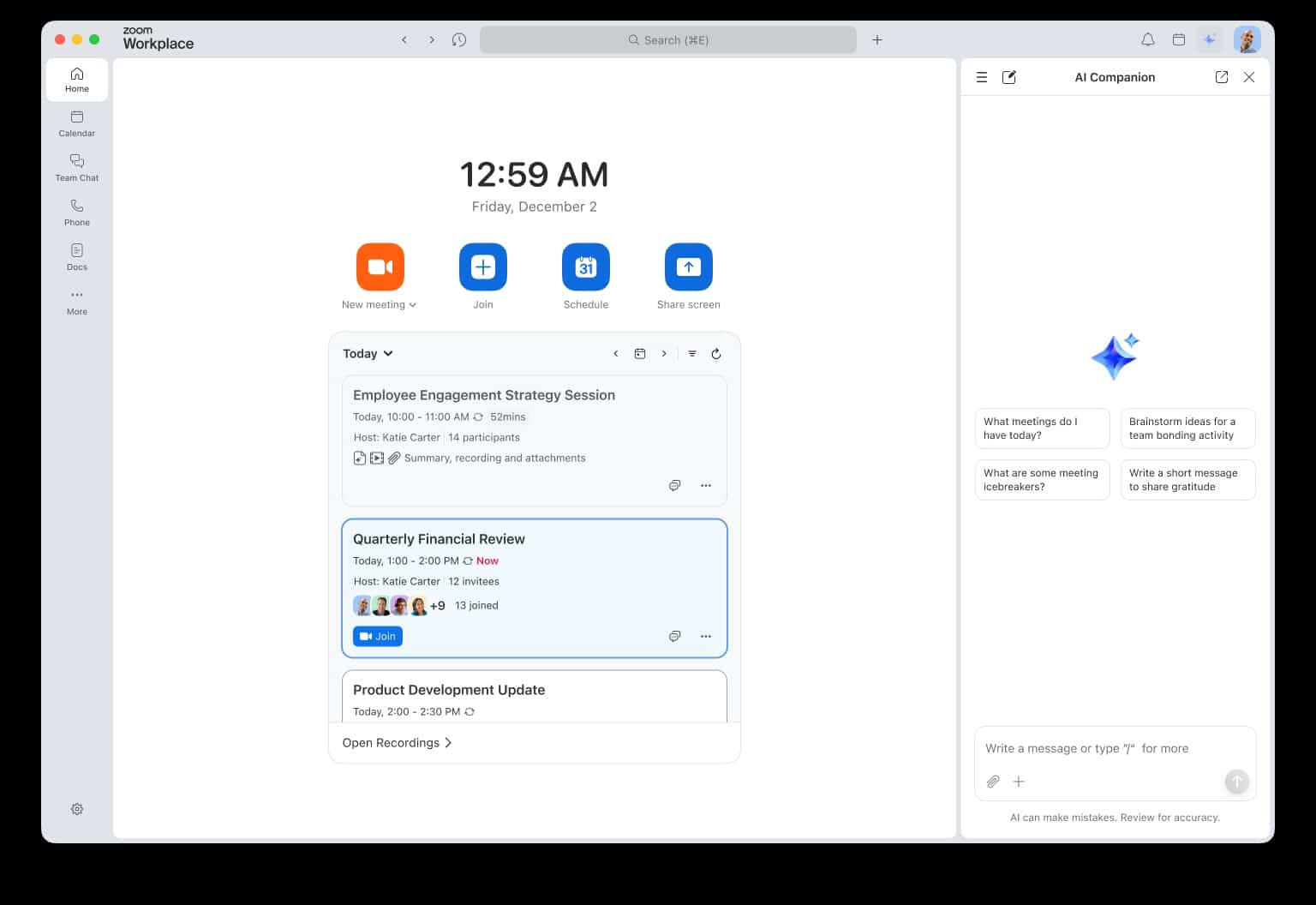 Zoom vernieuwt Workplace met een "AI-first" ervaring en lanceert AI ...